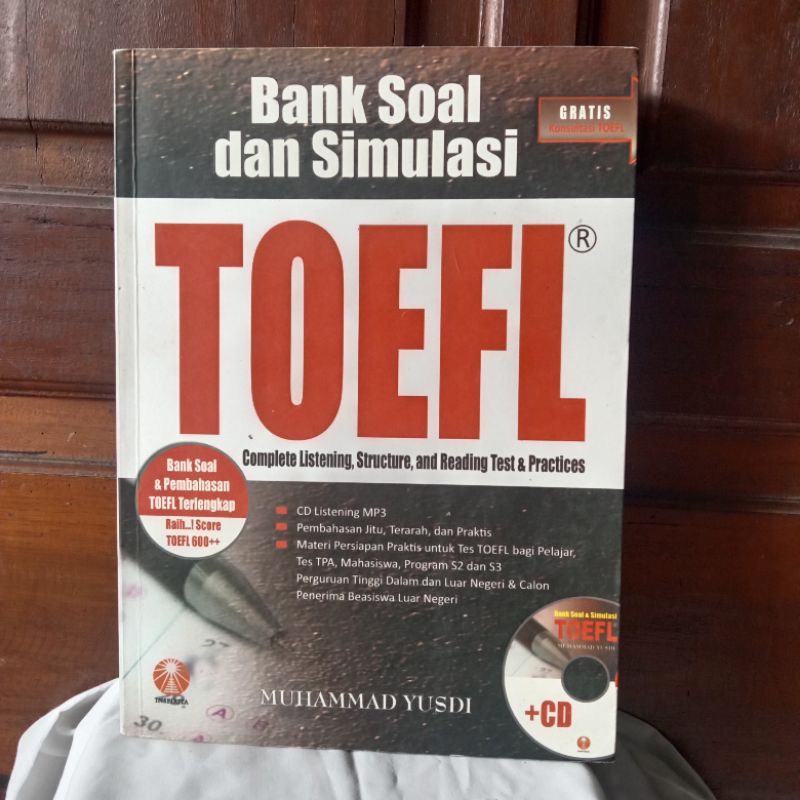 Jual BANK SOAL DAN SIMULASI TOEFL OLEH MUHAMMAD YUSDI | Shopee Indonesia