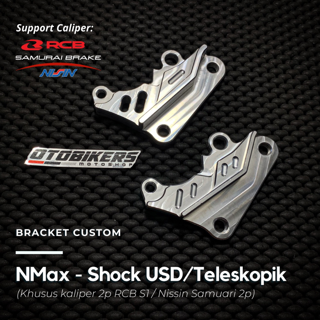 Jual BREKET KALIPER DEPAN RCB S1 PNP NMAX NEW OLD SHOCK USD KTC TELESKOPIK 245 260 265 MM CNC ...