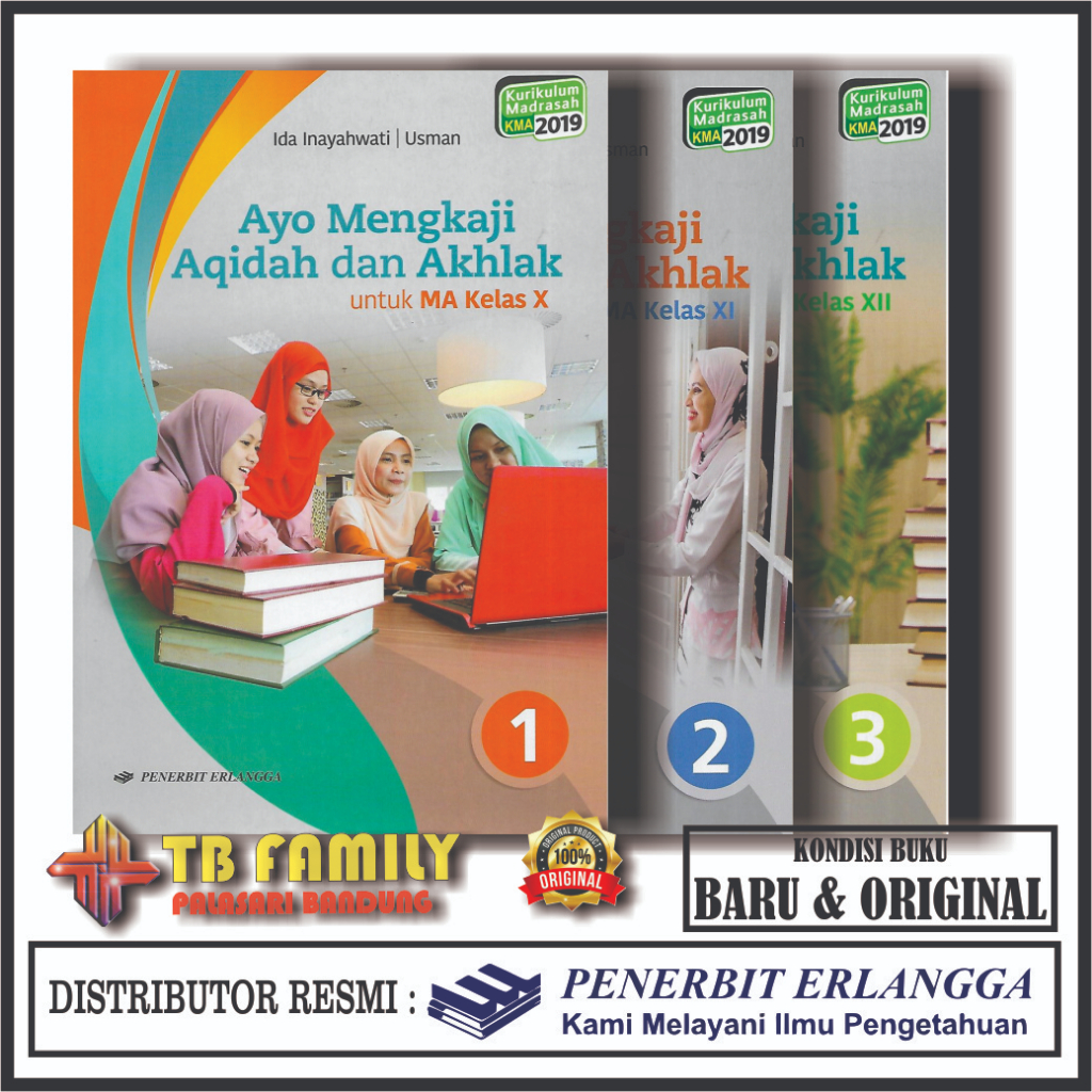 Jual AYO MENGKAJI AQIDAH AKHLAK MA KLS 10 11 12 KMA 2019 PENERBIT ERLANGGA BARU DAN ORIGINAL ...