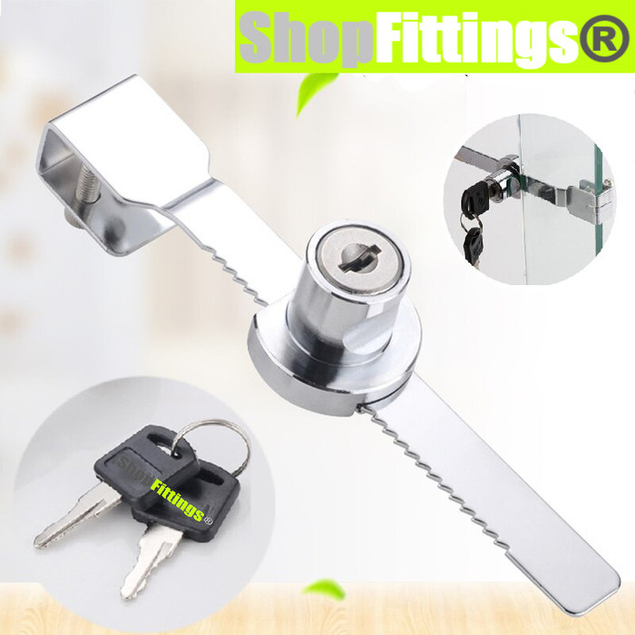 Jual Kunci Kaca Gergaji Buaya Pintu Etalase Geser Sliding Glass Door Lock | Shopee Indonesia