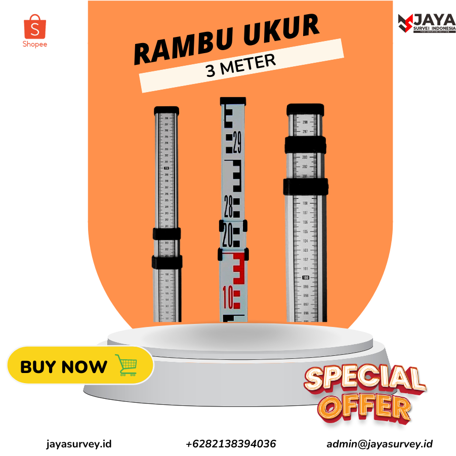 Jual RAMBU UKUR 3 Meter | Shopee Indonesia