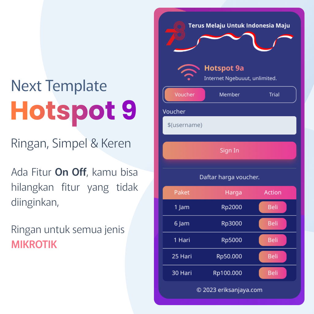 Jual Login Page Hotspot Mikrotik - 9 | Shopee Indonesia