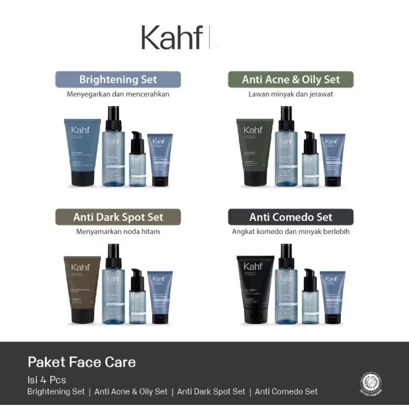 Jual KHAF - Advance Facecare Full Set Bundling (4pcs) | Shopee Indonesia