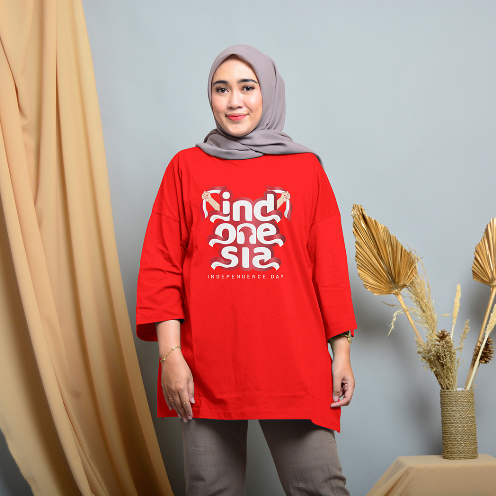Jual Kaos 17 Agustus 2025 Ke80 Dewasa Tshirts 80Th Kemerdekaan Wanita ...