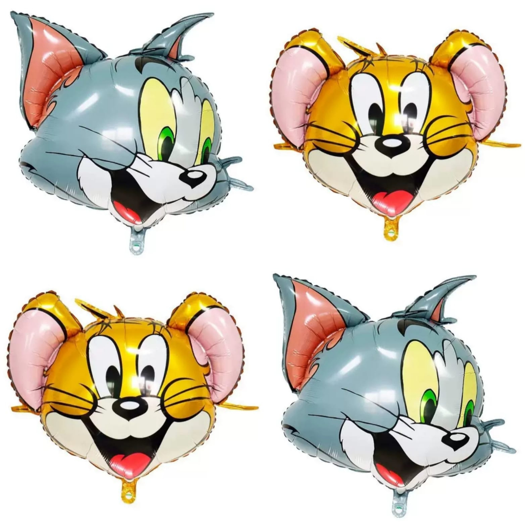 Jual Balon Foil Tom & Jerry Head / Kepala Tom & Jerry Jumbo Size 75 cm ...