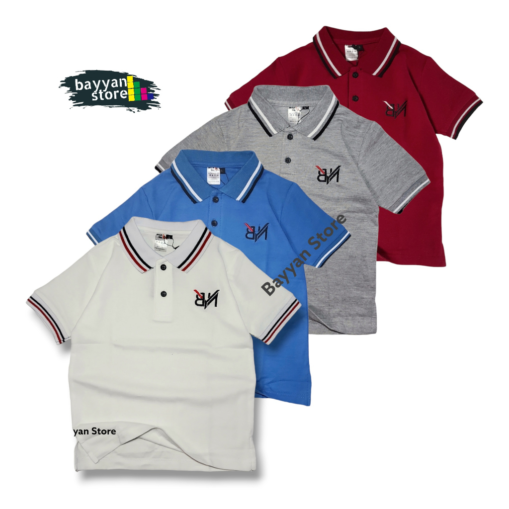 Jual Bayyan Kaos Polo Anak Laki Laki Umur 1-12 Tahun Baju Kaos Kerah ...