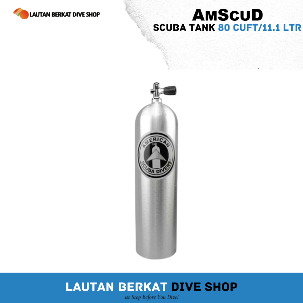 Jual AmScuD Tabung Selam/Scuba Tank/Scuba Cylinder Alluminium 80 Cuft ...
