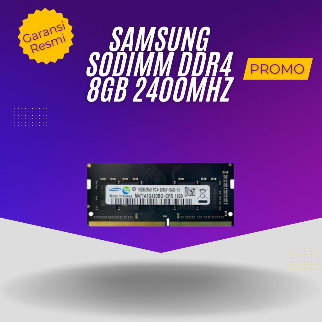 Jual SAMSUNG SODIMM DDR4 8GB 2400MHZ | Shopee Indonesia