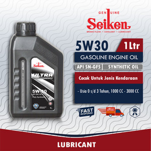 Jual Seiken Ultra 5W-30 API SN GF-5 FULLY SYNTHETIC OIL Original 1 ...