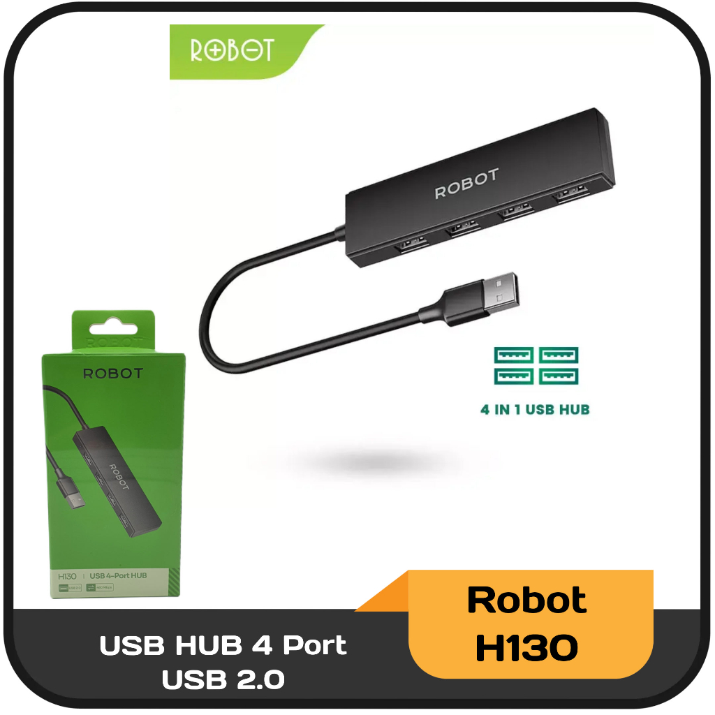 Jual USB Hub 4 Port USB, USB 2.0 Robot H130 | Shopee Indonesia