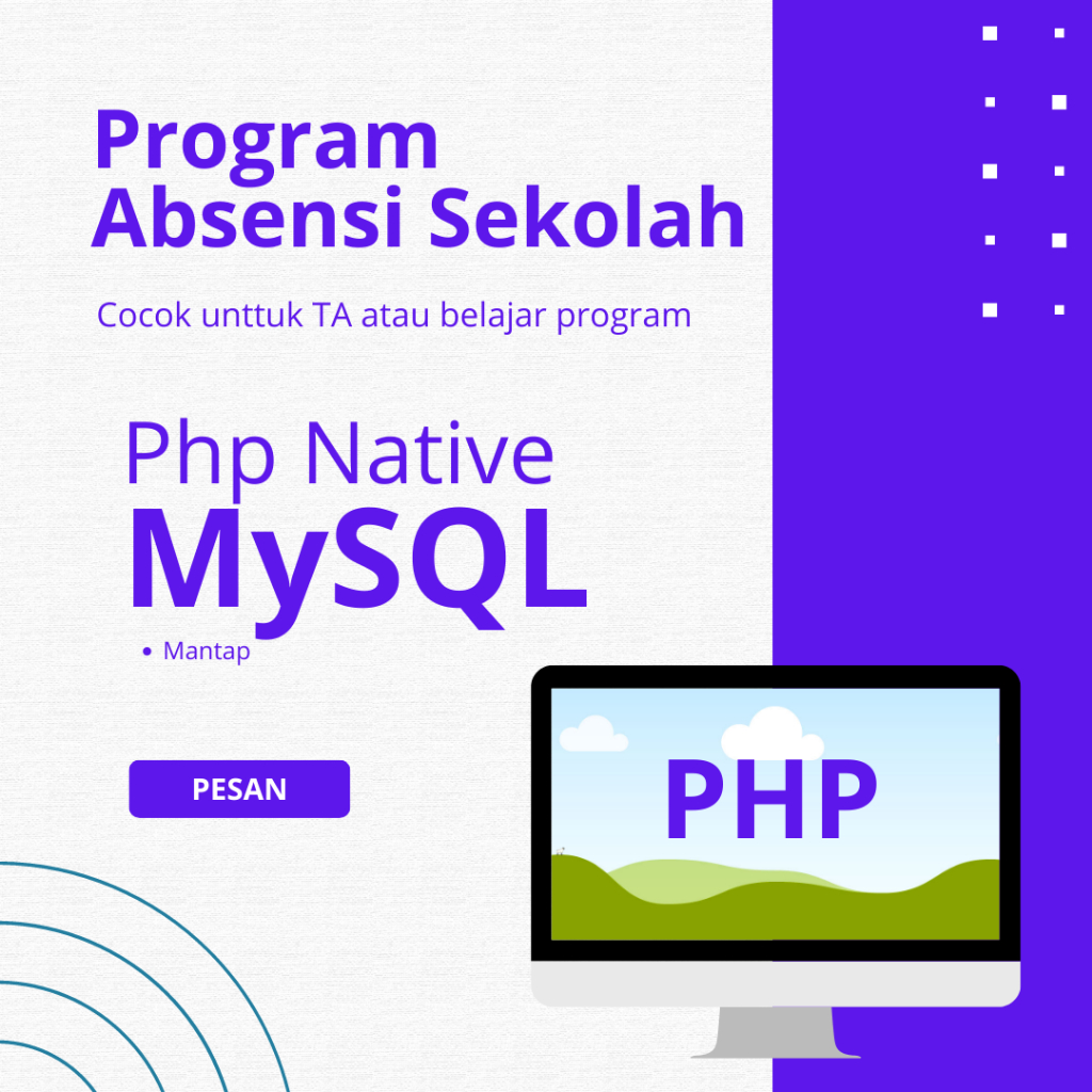 Jual Program Aplikasi Absen Sekolah Program Absen Sekolah Sederhana Tugas Akhir Belajar Program ...