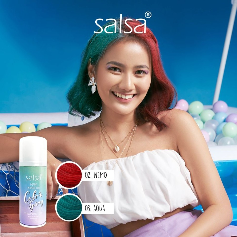 Jual SALSA Instant Mermaid Hair Color Spray - Semir Rambut Temporary ...