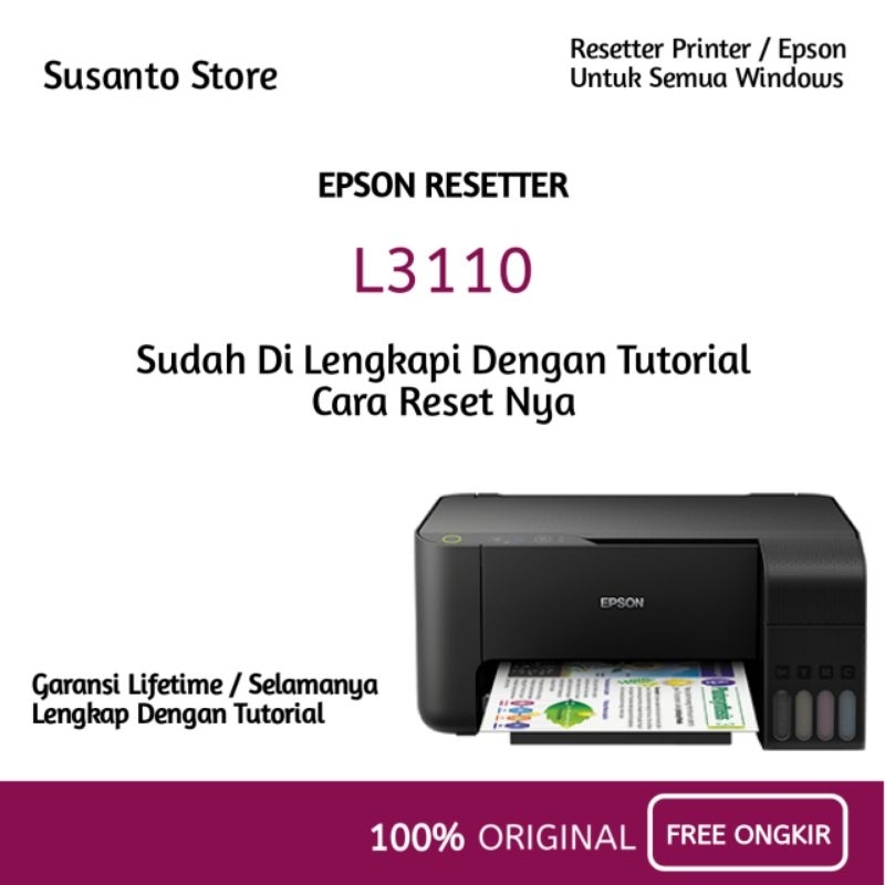 Jual Resetter / Reset Printer Epson L3110 | Shopee Indonesia