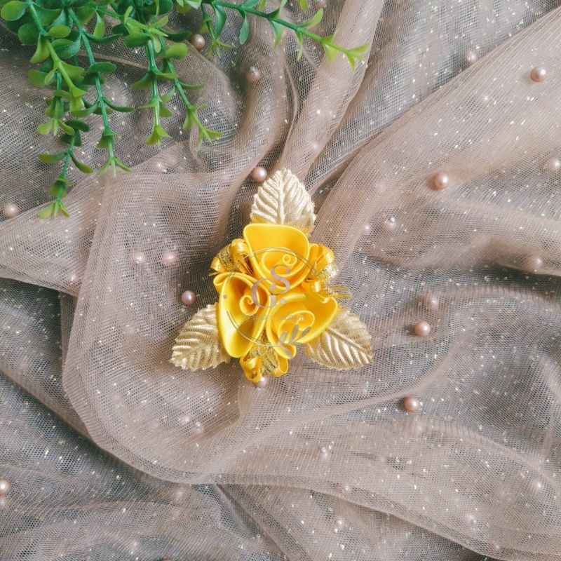 Jual Bunga R Top Kuning Cerah Hiasan Mahar Seserahan Pernikahan ...