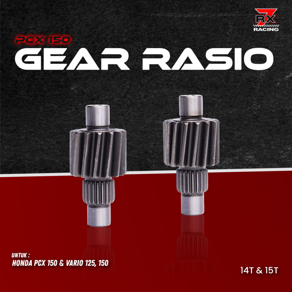 Jual Gear Rasio Vario 125 Vario 150 Pcx 150 Cbu Adv 150 Ukuran 14T 15T ...