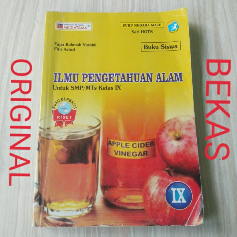 Jual Buku Siswa IPA Ilmu Pengetahuan Alam kelas 9 IX 3 III SMP MTS ...