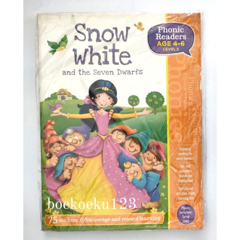 Jual SNOW WHITE AND THE SEVEN DWARFS - PHONIC READERS LEVEL 2 | Shopee ...