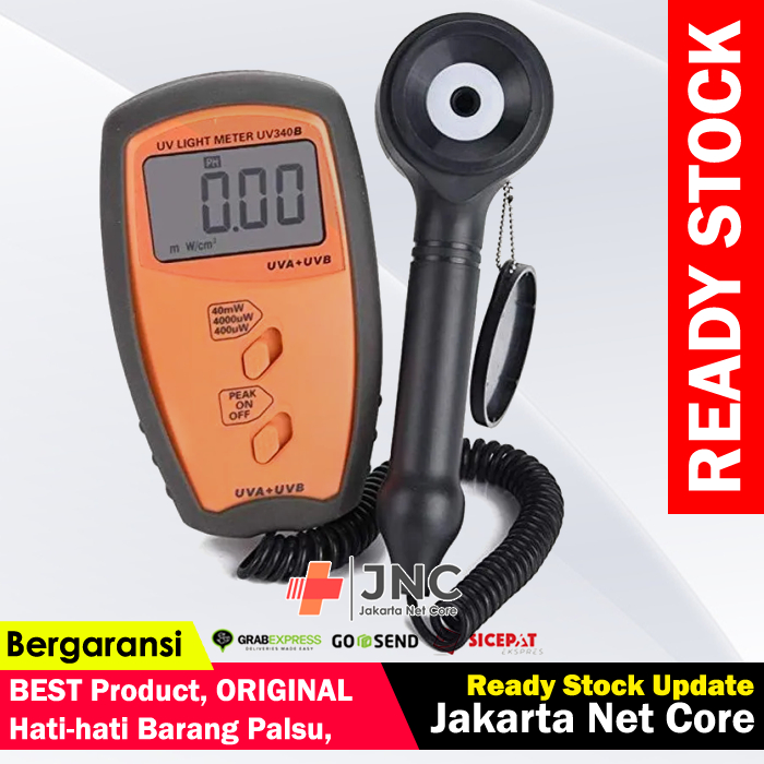 Jual UV Light Meter Alat Pengukur sinar Ultraviolet UV-A UV-B UVA UVB ...