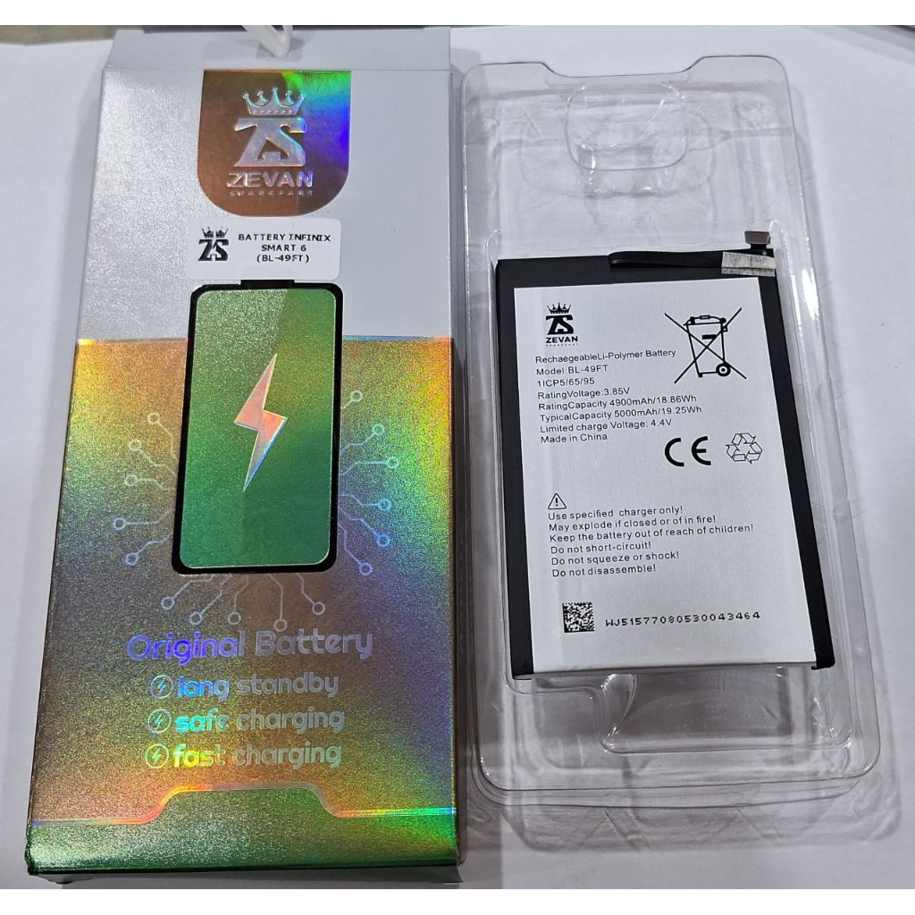 Jual BATTERY INFINIX SMART 6 ( MODEL : BL - 49 FT ) | Shopee Indonesia