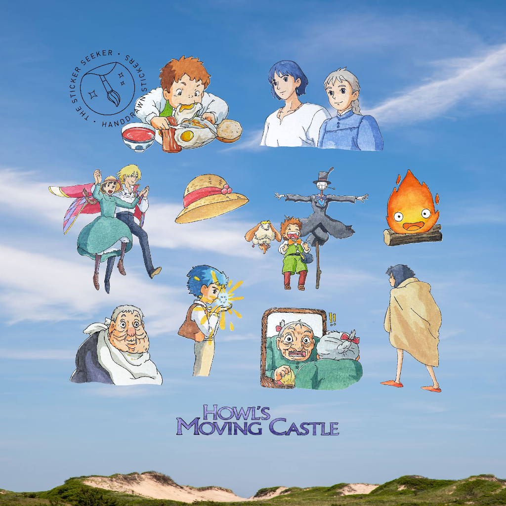 Jual Howl's Moving Castle Vinyl Sticker Pack | Shopee Indonesia