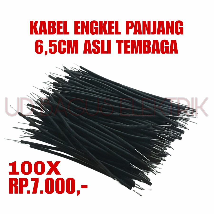 Jual KABEL ENGKEL HITAM PANJANG 6,5CM ASLI TEMBAGA | Shopee Indonesia