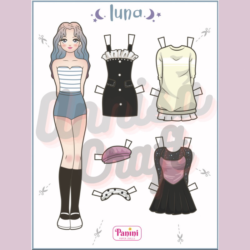 Jual Korean Paper Doll, Mainan Bongkar Pasang Kertas, Orang orangan ...