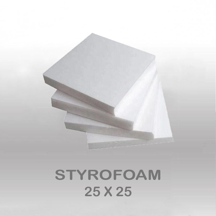 Jual Styrofoam 25x25 Tebal Styrofoam ukuran 25x25 / Styrofoam Lembaran | Shopee Indonesia