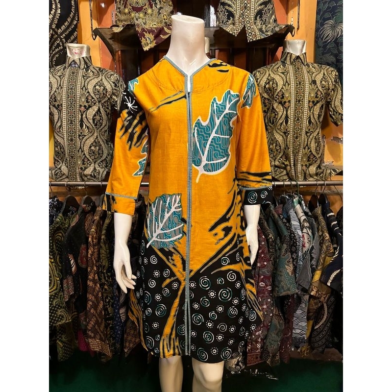 Jual Tunik batik wanita dress baju batik cewek modern baju batik kerja ...