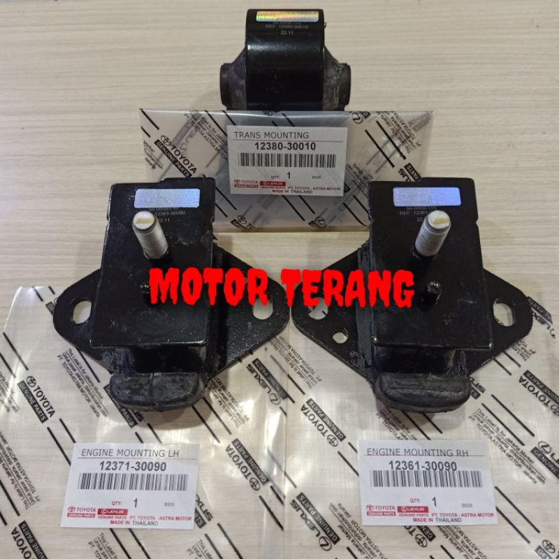 Jual ENGINE MOUNTING SET KOMPLIT DEPAN BELAKANG TOYOTA HIACE COMMUTER ...