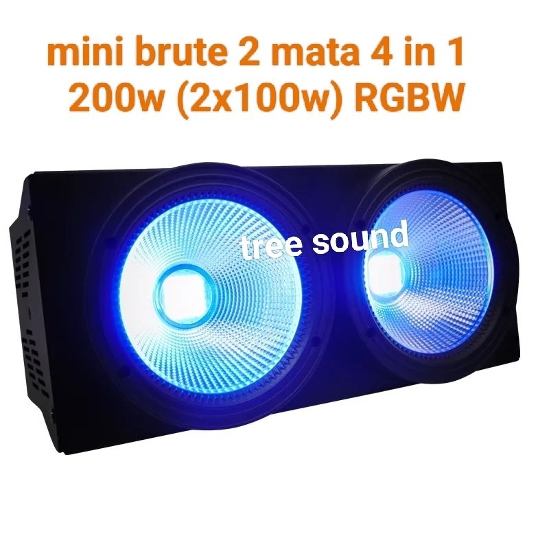 Jual lampu panggung minibrute 2 mata RGBW 4 in 1 (200w) | Shopee Indonesia