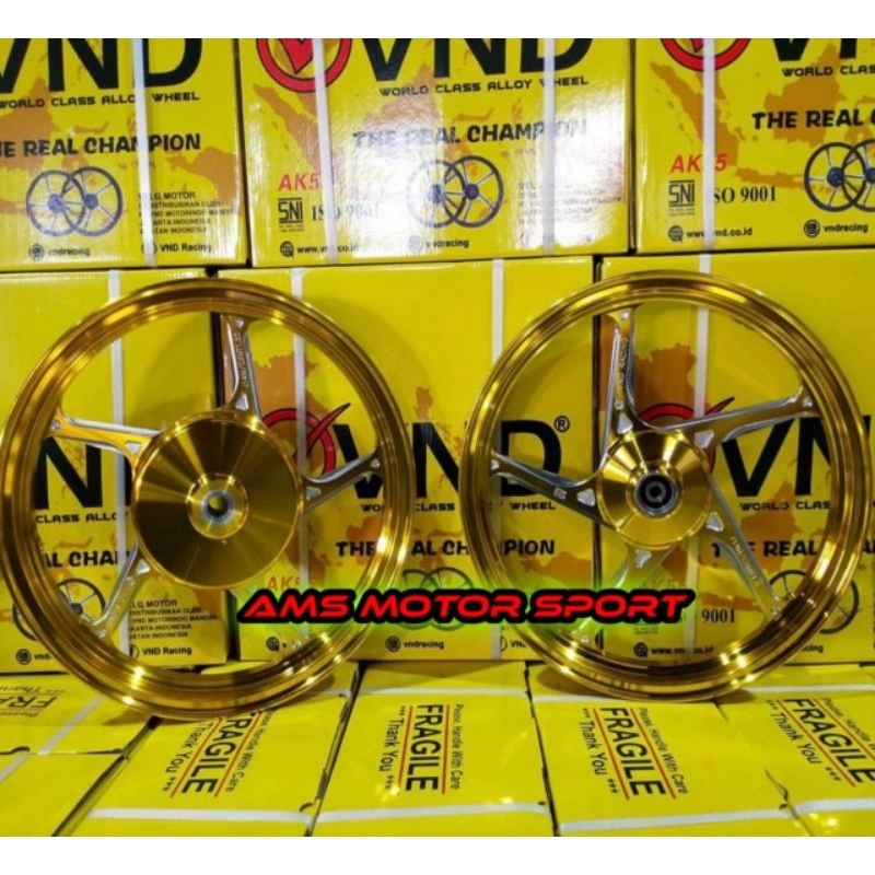 Jual Velg Vnd AK55 Ring 14 Mio Sporty Karbu / Mio J gt/ Fino karbu/ Mio Soul karbu / Xredi 115 ...