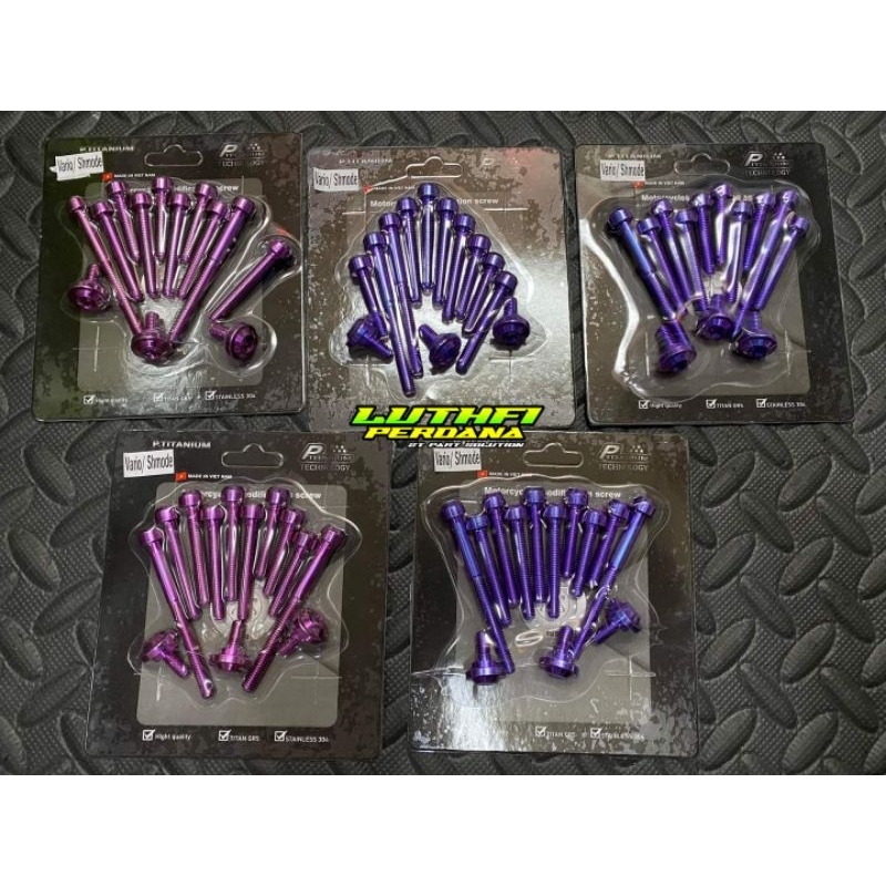 Jual BAUT TITANIUM CVT SET VARIO 125 150 ORIGINAL PTITANIUM VIETNAM ...