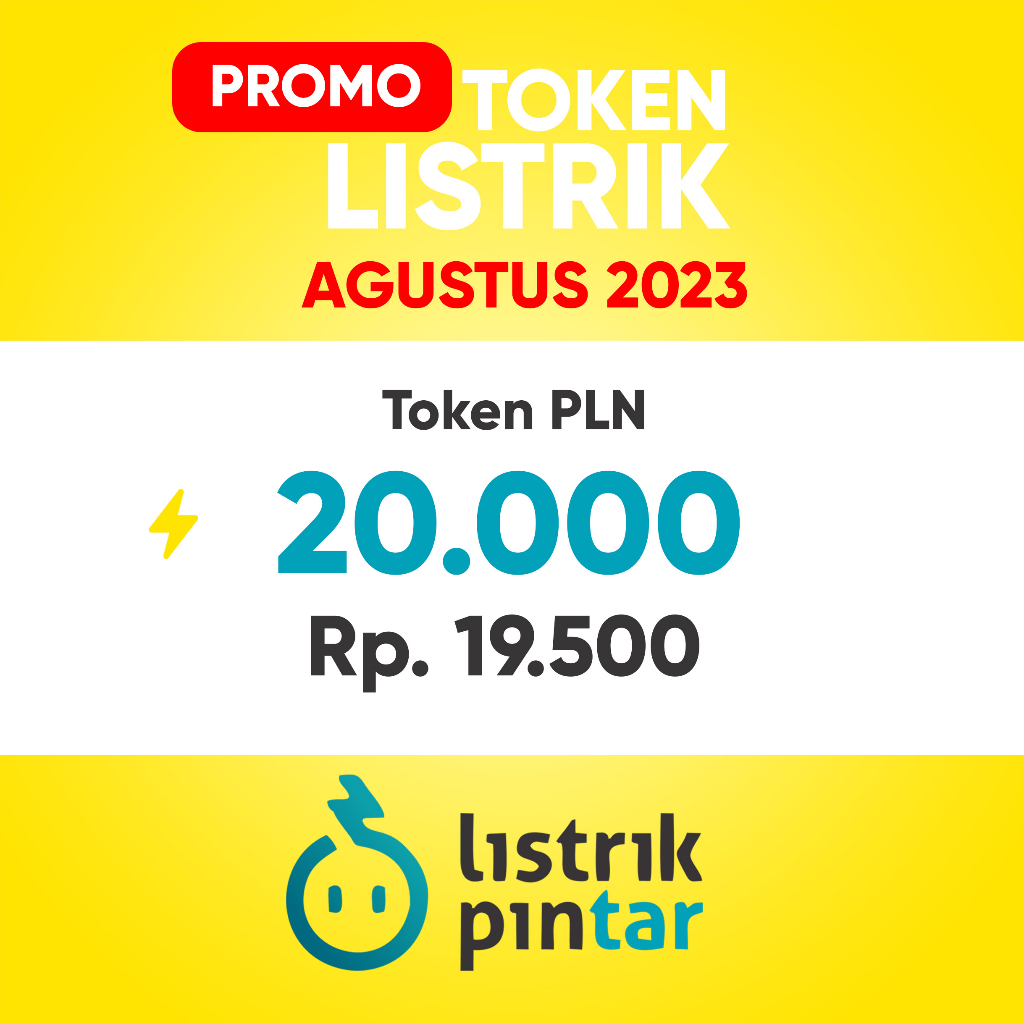 Jual TOKEN LISTRIK PROMO - TOKEN PLN 20RIBU | Shopee Indonesia