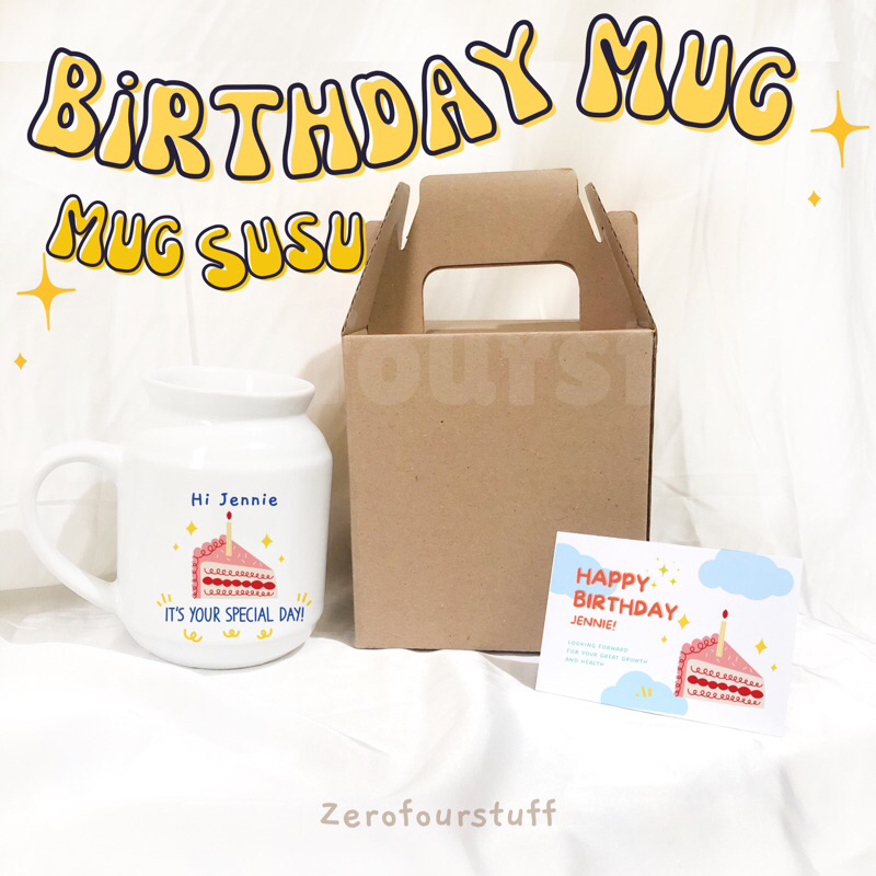 Jual CUSTOM MUG BIRTHDAY / MUG SUSU MEME / GELAS ULANG TAHUN / KADO ...