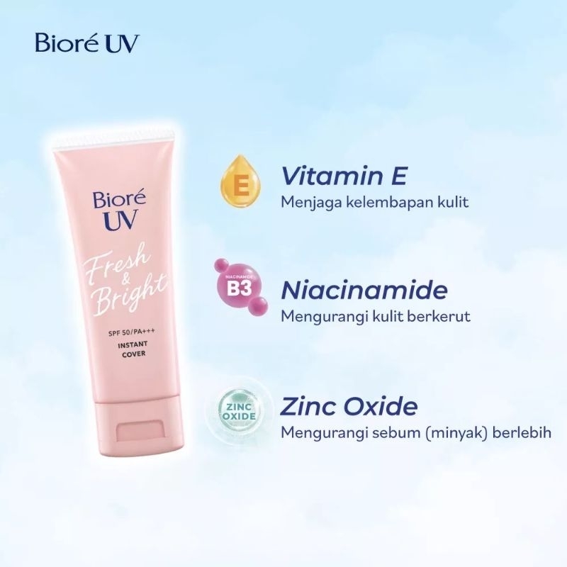 Jual Biore UV Fresh & Bright SPF 50/PA+++ 30gr EXP 2026 | Shopee Indonesia