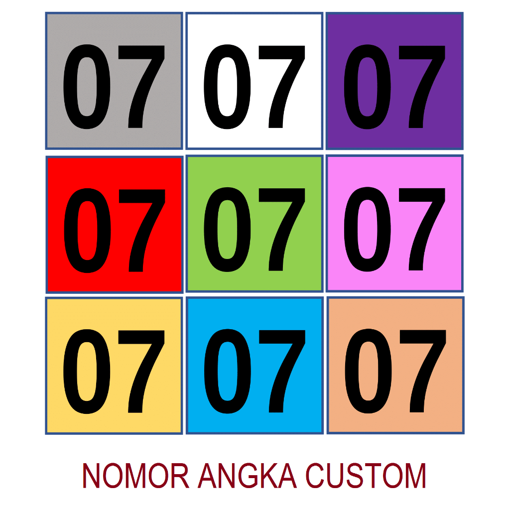 Jual NOMOR PARKIR NOMOR URUT ATAU ANGKA CUSTOM + LAMINATING | Shopee ...