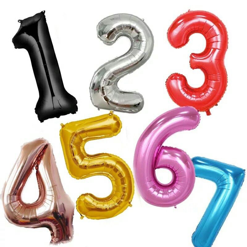 Jual BALON ANGKA BESAR JUMBO ROSEGOLD, GOLD, PINK, BIRU 100CM | Shopee ...