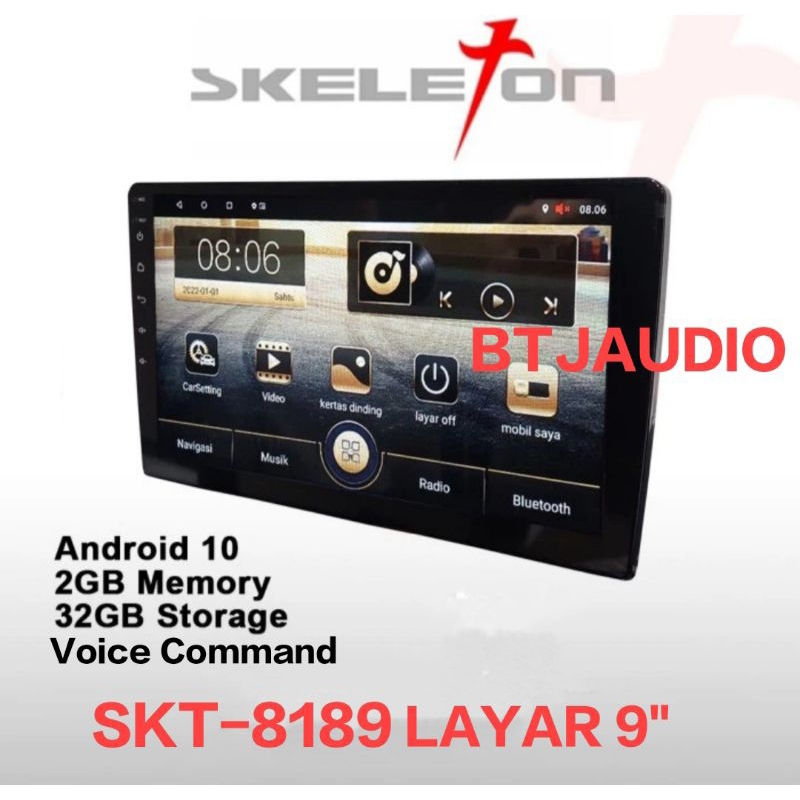 Jual HEAD UNIT TAPE MOBIL DOUBLE DIN SKELETON ANDROID OS 10 LAYAR 9 ...