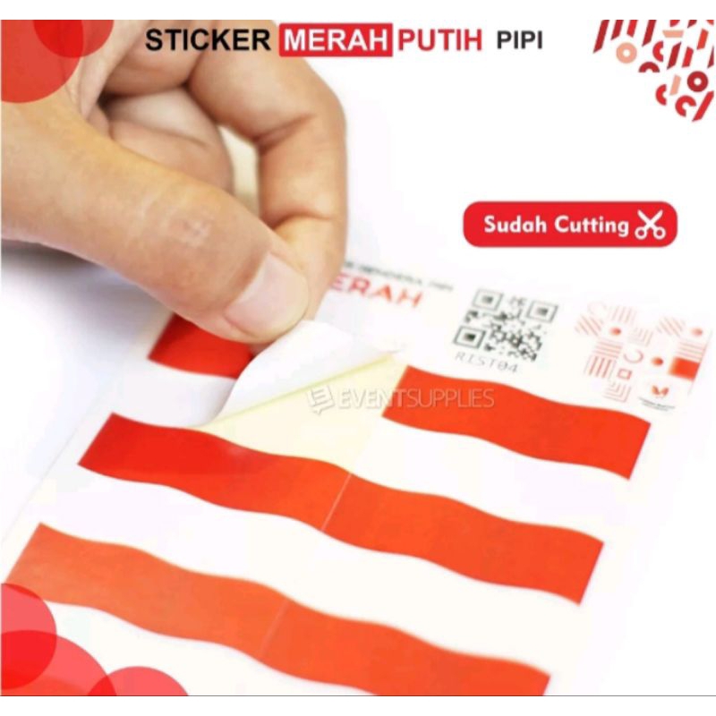 Jual Stiker pipi HUT RI Bendera Merah Putih / Stiker kemerdekaan ...