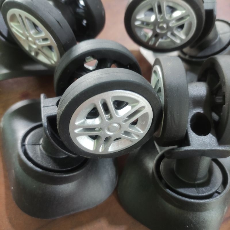 Jual 4pcs Roda Koper Fiber Double Putar 360° | Shopee Indonesia