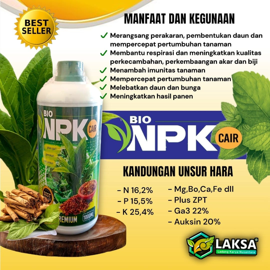Jual PUPUK BIO NPK TBK 1 LITER | Shopee Indonesia