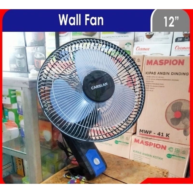 Jual KIPAS ANGIN DINDING 12" CARSLAN / SEMAR PVC WALLFAN | Shopee Indonesia