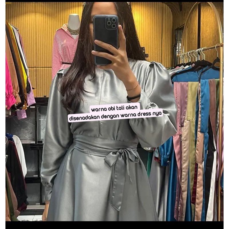 Jual Inner Dress GAMIS DALAMAN SATIN KEBAYA LENGAN PANJANG | Shopee ...