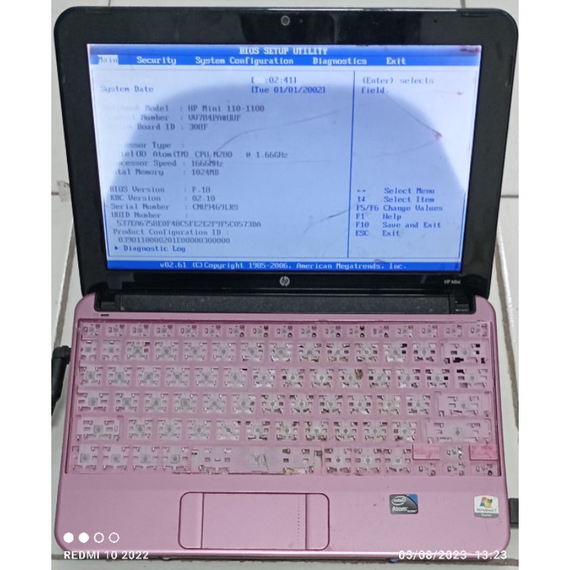 Jual Notebook Hp mini 110-1179TU intel atom DDR2 | Shopee Indonesia