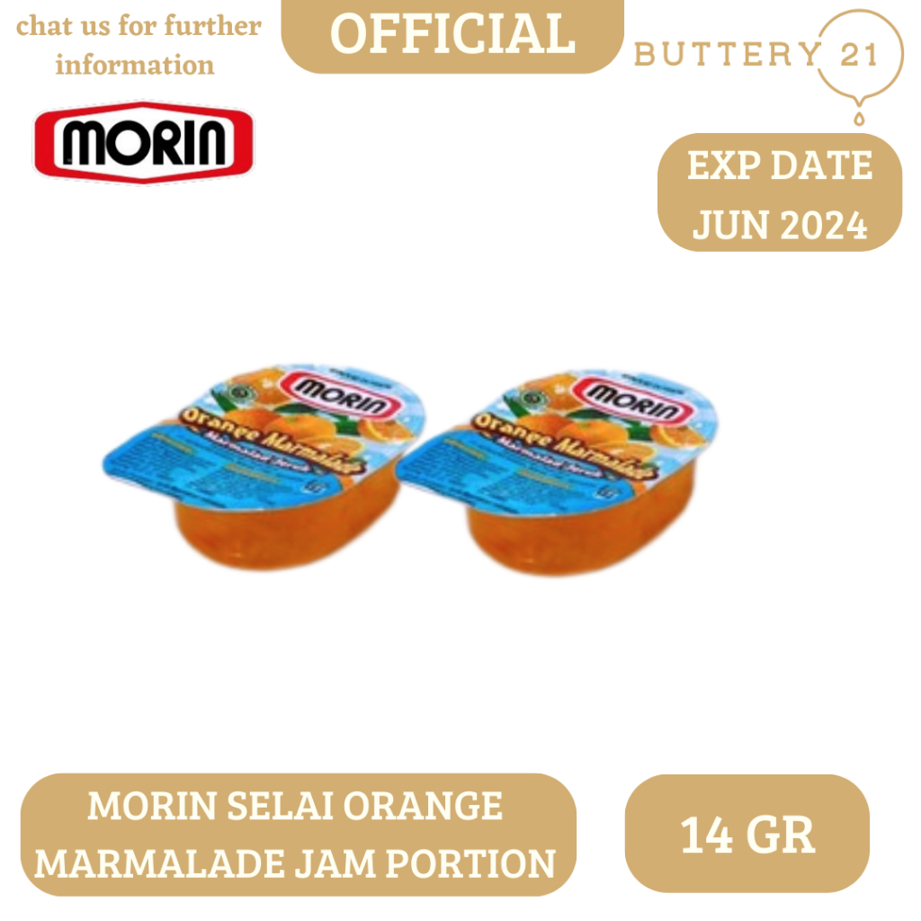 Jual MORIN ORANGE MARMALADE JAM 14 GR /SELAI MORIN ORANGE MARMALADE ...