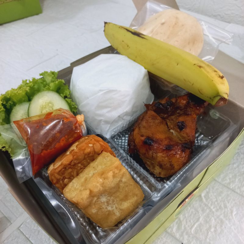 Jual Nasi Kotak /Nasi Box Menu Ayam Bakar Untuk Acara Syukuran 10 pcs ...