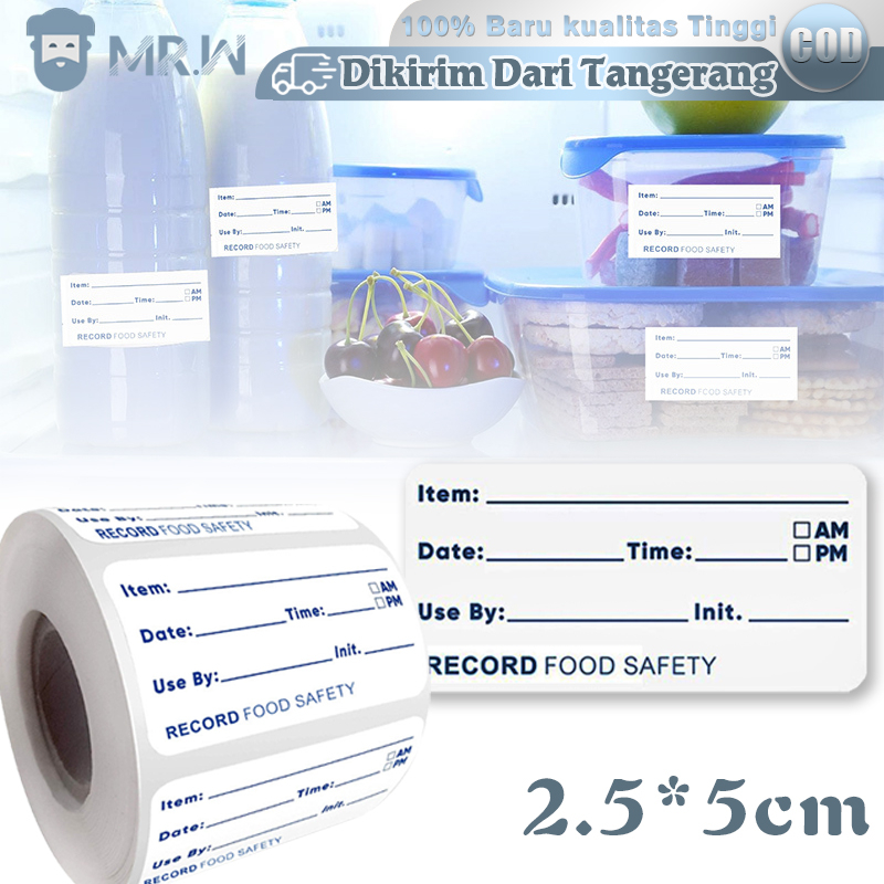 Jual Stiker Expired Date 500pcs Food Label Stiker Label Produk Label ...