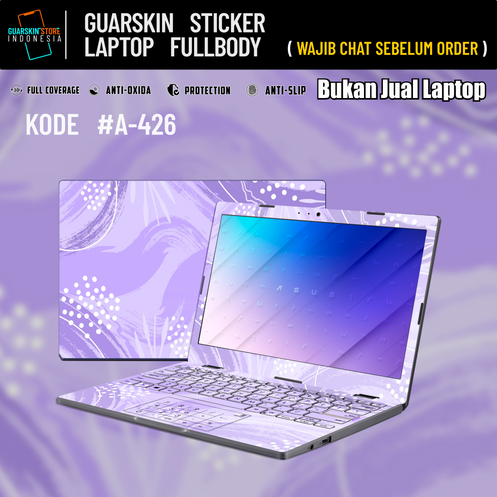 Jual Skin Protector Laptop Full Body Bisa Custom Gambar Kode A426-A430 ...
