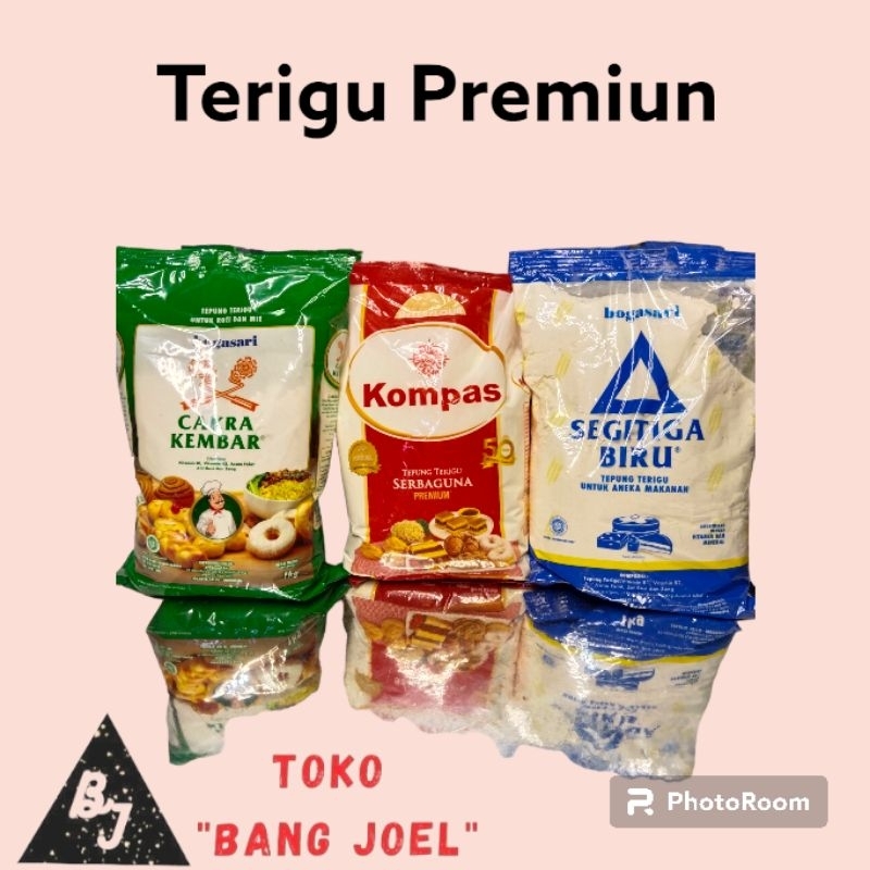 Jual Tepung Terigu Kemasan Premium 1KG / Kompas / Cakra Kembar ...
