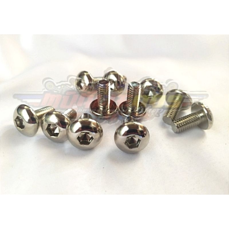 Jual baut fairing besar 6mm / baut 10 kunci L ninja 250 | Shopee Indonesia